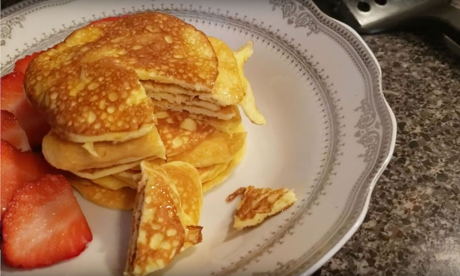 Recept: Cream cheese pannenkoeken met twee ingrediënten