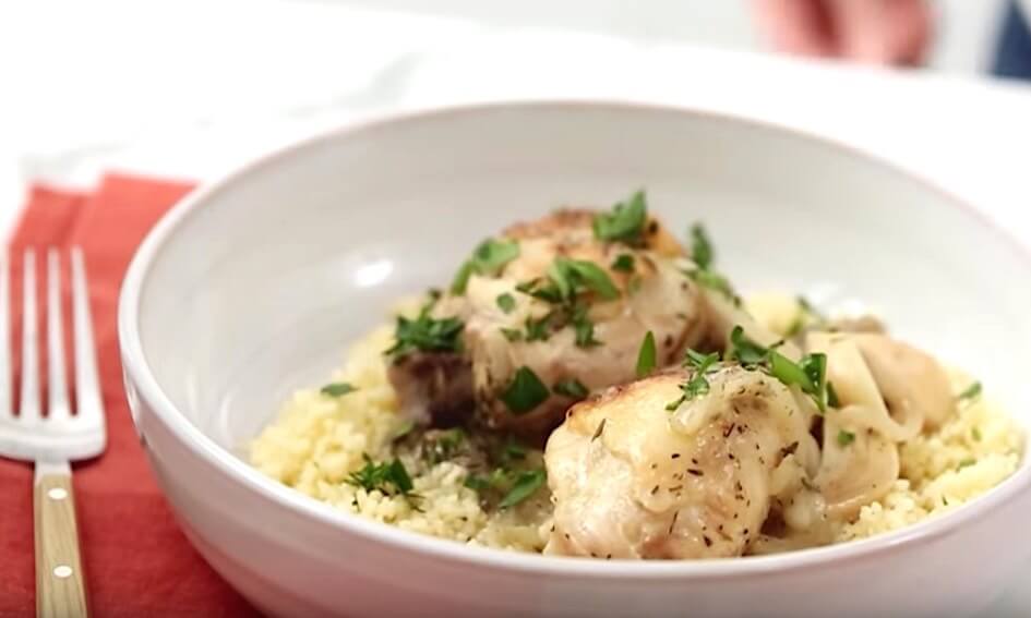 Recept: kippendij met knoflook en couscous