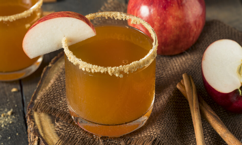 Recept: herfstige appelcider mimosa's met kaneel