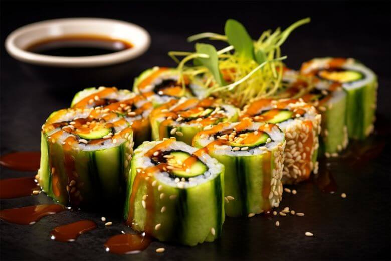 Recept: makkelijke komkommer-sushi rolletjes