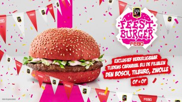 FEBO komt met speciale Flügel burger voor carnaval